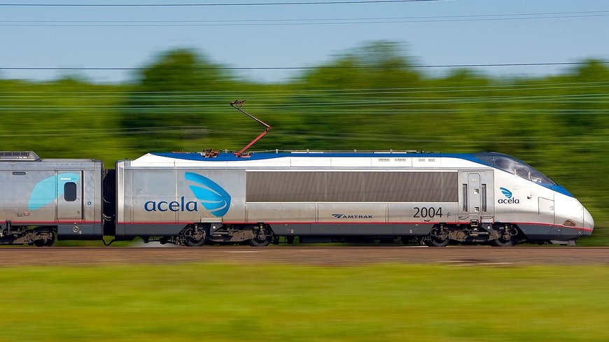 First Amtrak Acela Express train rolls off Alstom production line ...
