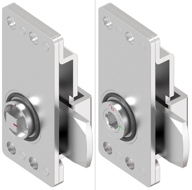 Safety cam lock with marking | Railway International