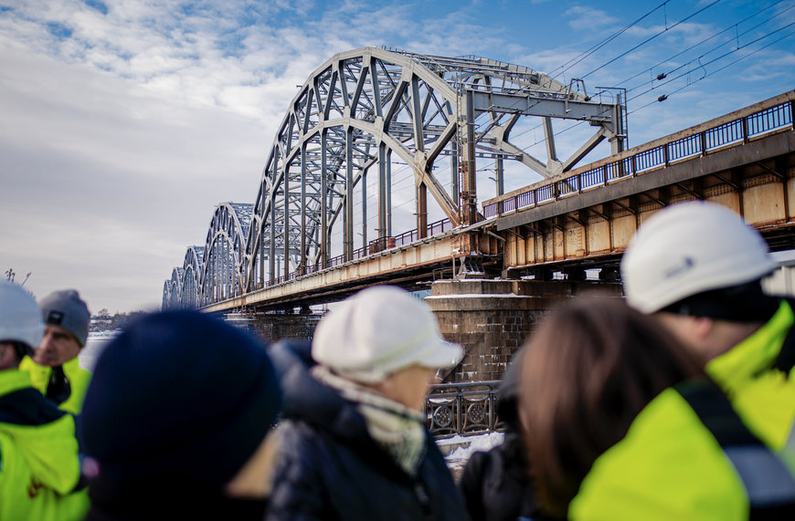Construction of the Rail Baltica Bridge over the Daugava River ...